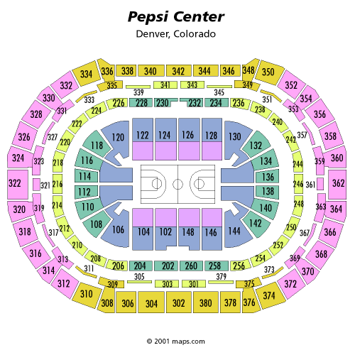 Real Pepsi Center Seating Chart Pokemon Go Pokestop Map Las Vegas