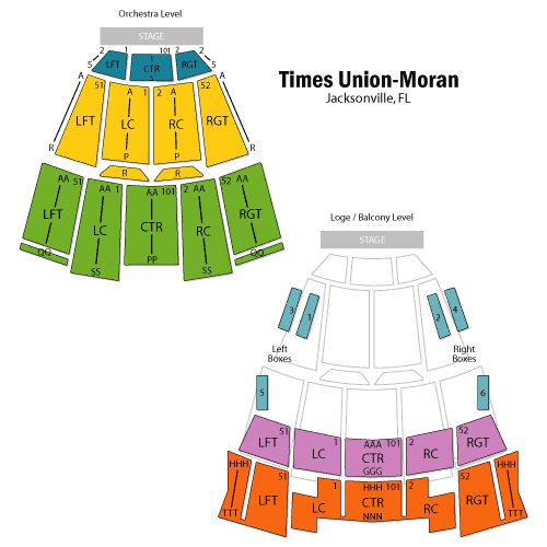 Jacksonville Times Union Center Seating Chart